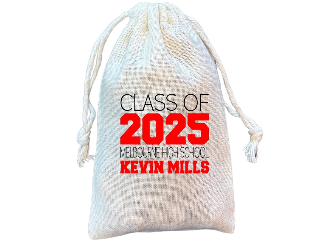 Personalized Graduation Favor Bags: Custom Treat Bags for Grad Party - Etsy