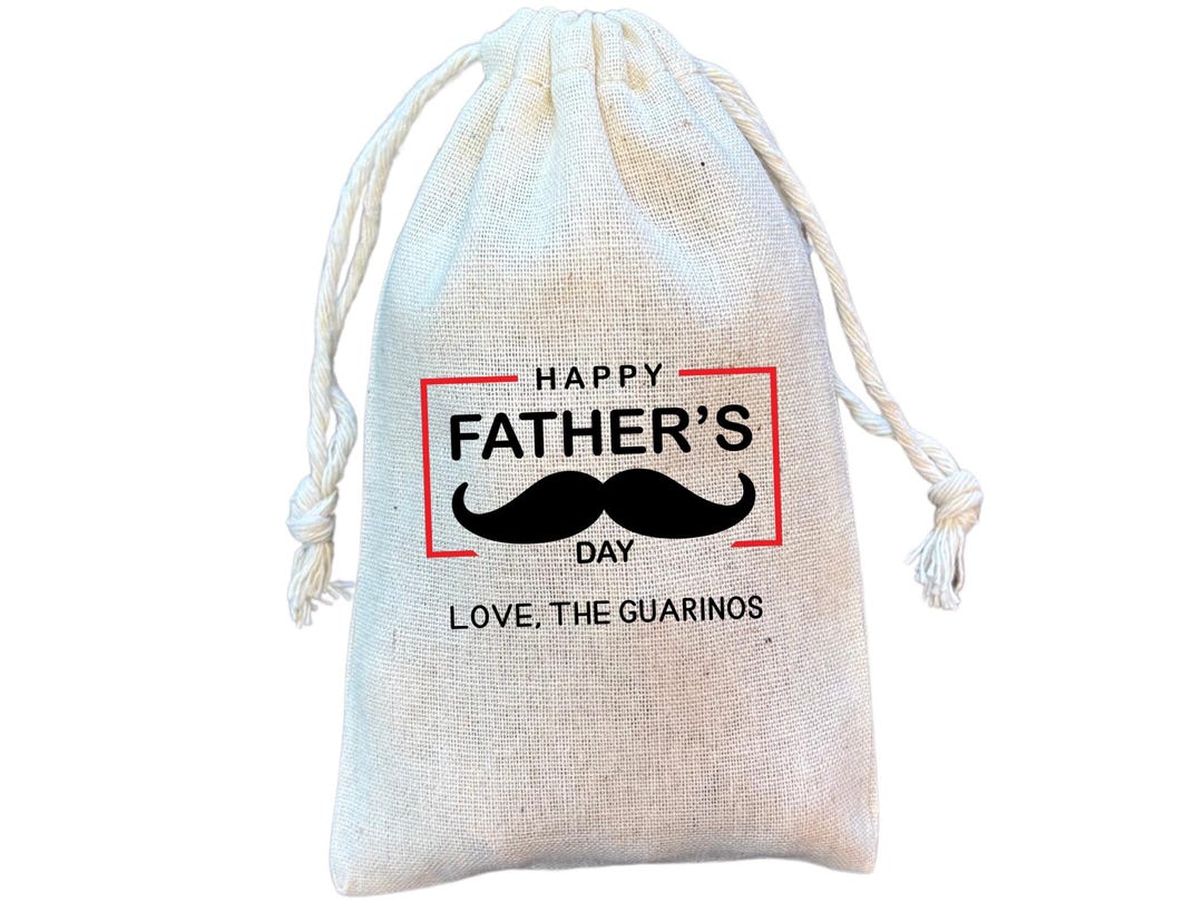 Mustache Themed Father's Day Gift and Favor Bags, Treat and Goodie Bag ...