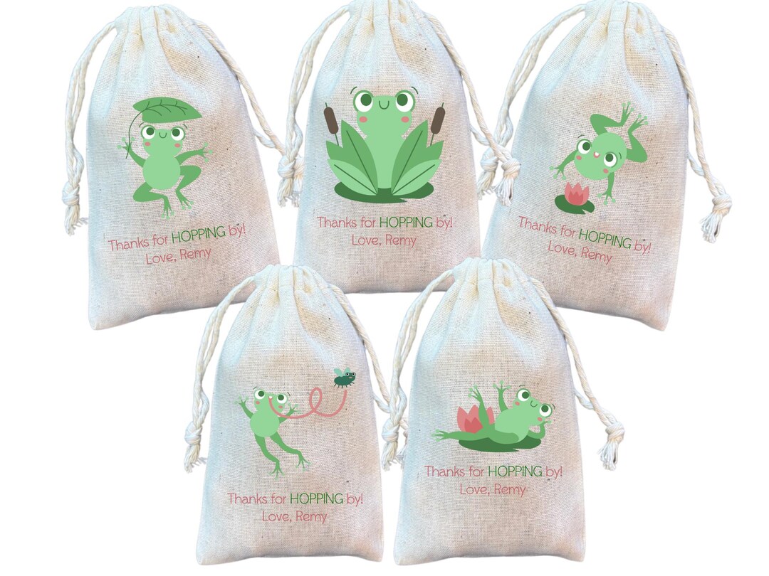 Frog Favor Bags: Birthday Party Goodie Bags - Etsy