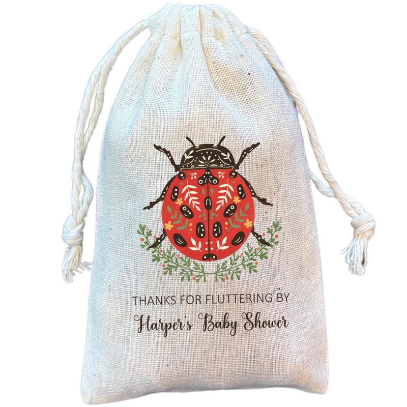 Ladybug Favor Bags - Etsy