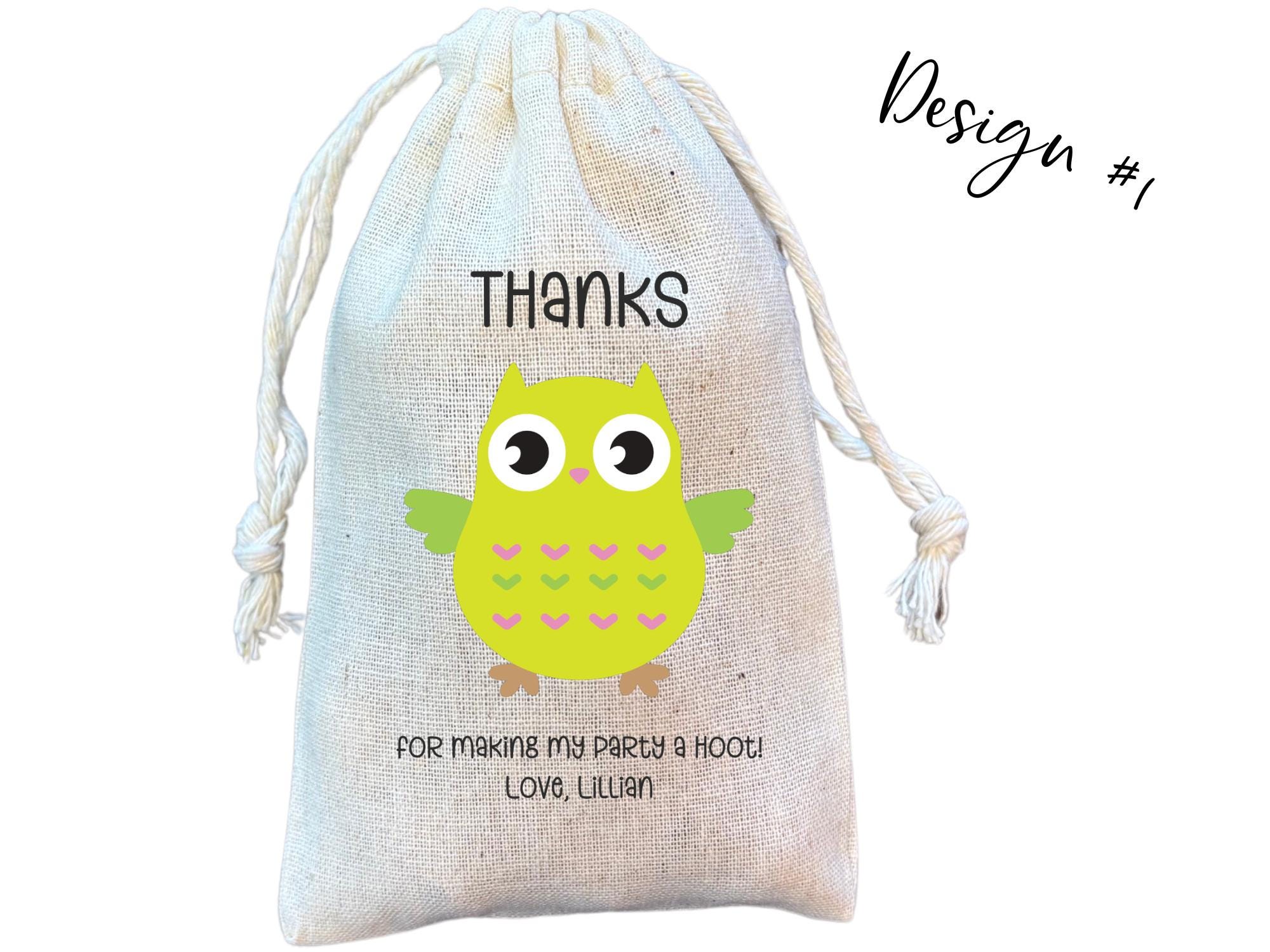 Owl Themed Party Favor Bags, Gift and Goodie Bags for Woodland Birthday ...
