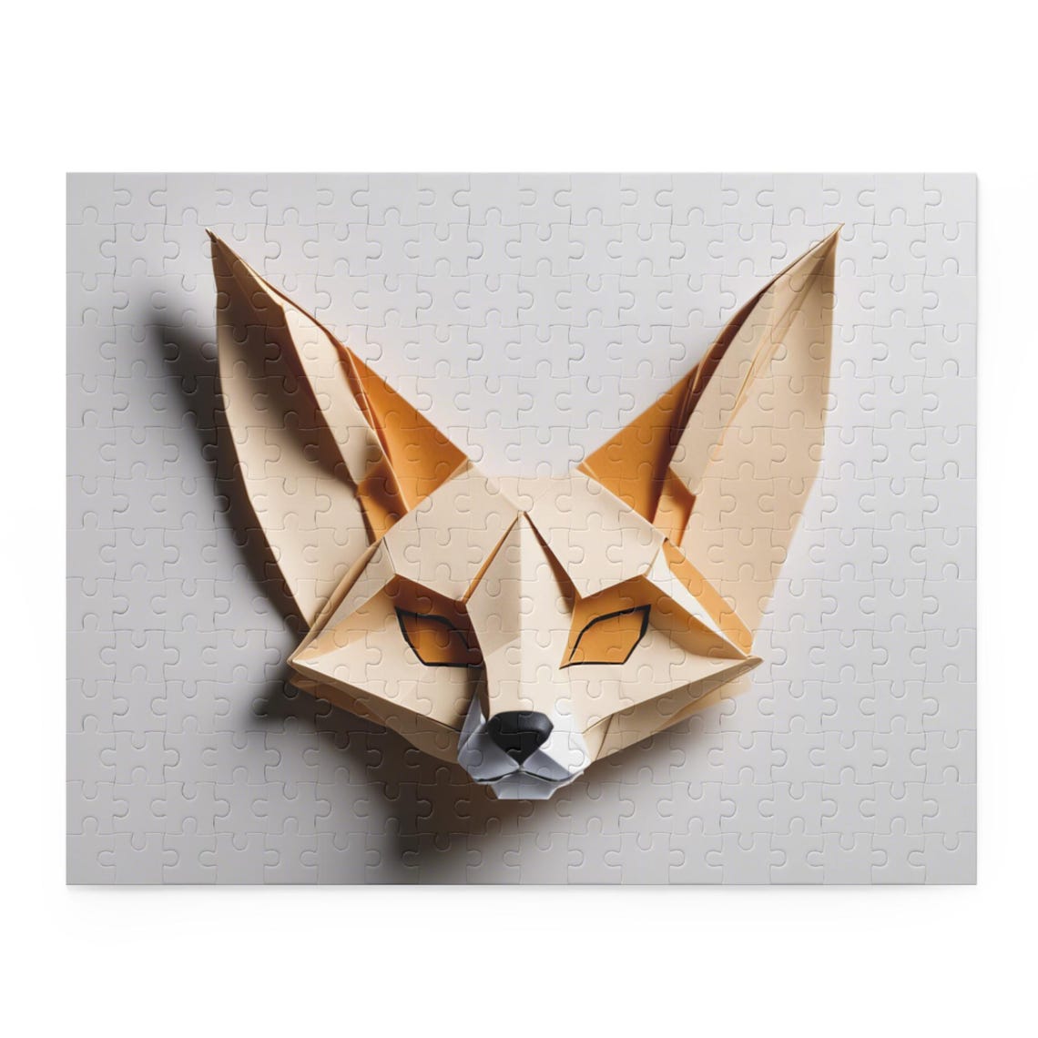 Puzzle (500-piece) - Fennec Fox Origami Logo Photo - Etsy