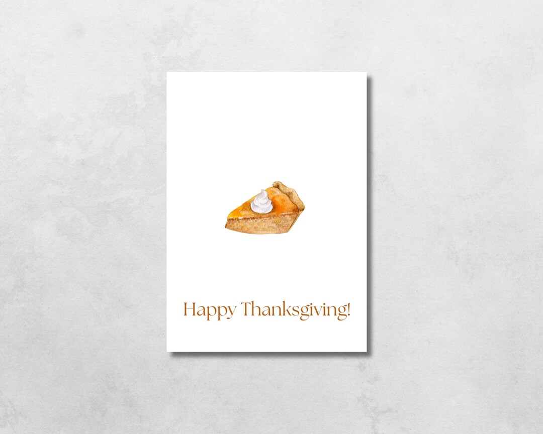 Printable Thanksgiving Card, Card for Thanksgiving, Happy Thanksgiving ...