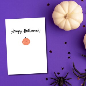 Printable Halloween Card, Printable Card for Halloween, Pumpkin ...