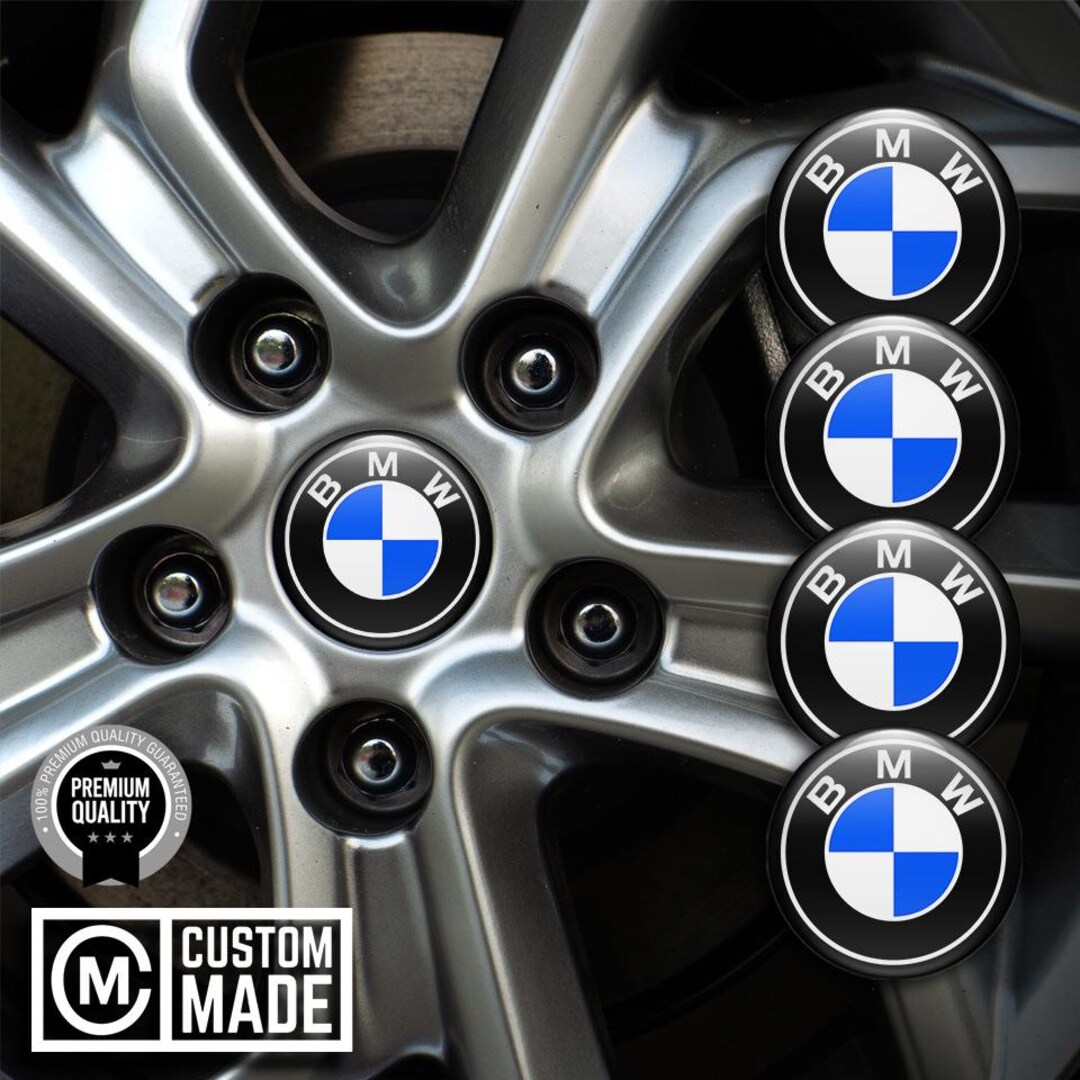BMW Center Caps Stickers |domed Rim Decals | BMW Hub Cap Badges |3M Car ...