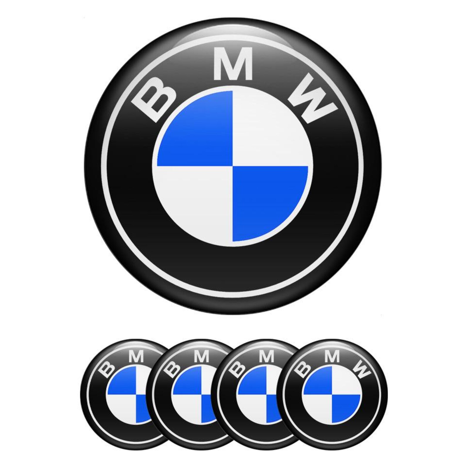 BMW Center Caps Stickers |domed Rim Decals | BMW Hub Cap Badges |3M Car ...