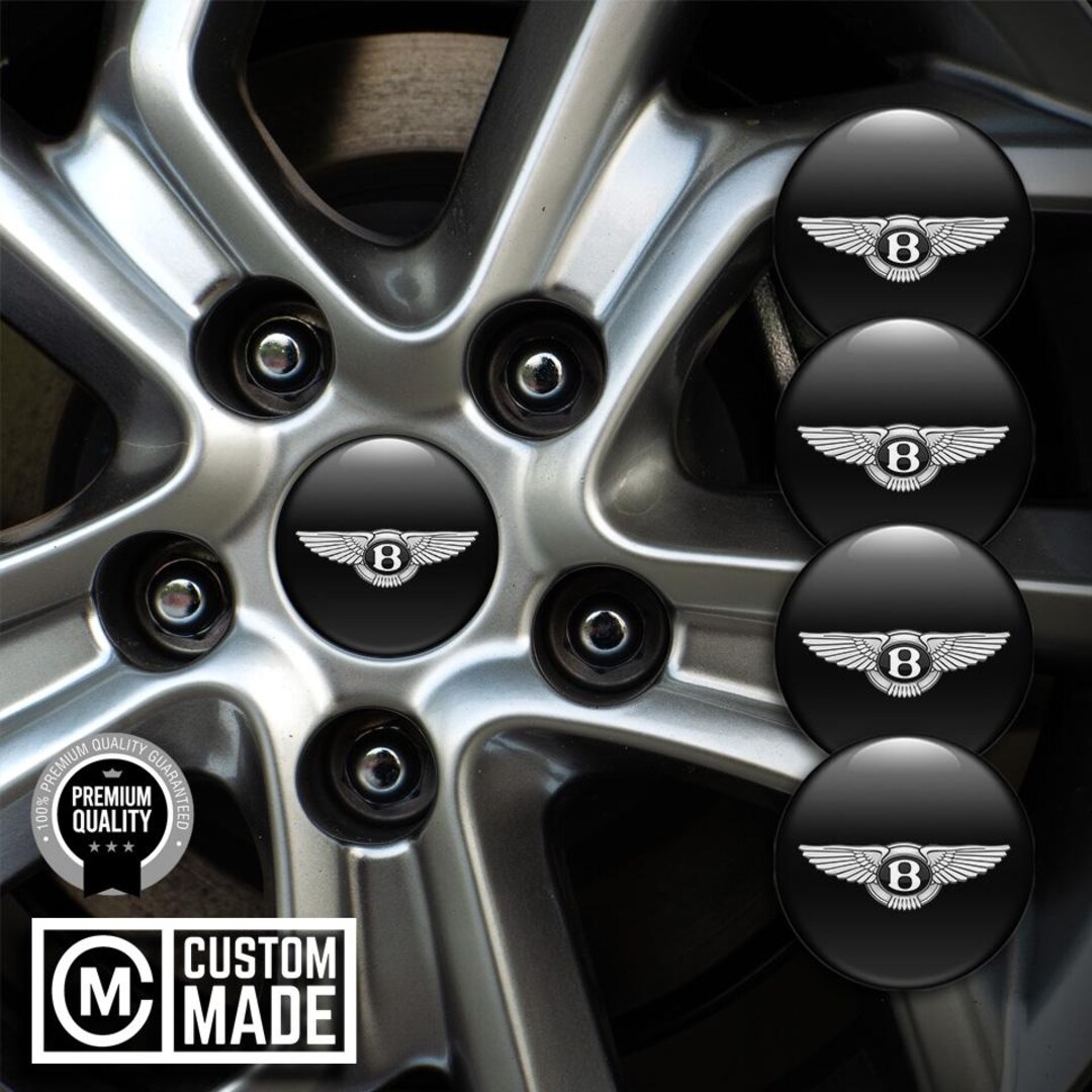 Bentley Wheel Emblem 4pcs High-quality Epoxy Gel Stickers | Domed Rim ...