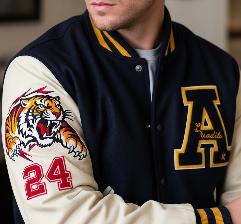 Custom Men Varsity Baseball Jacket Blend Letterman Bomber Jackets ...