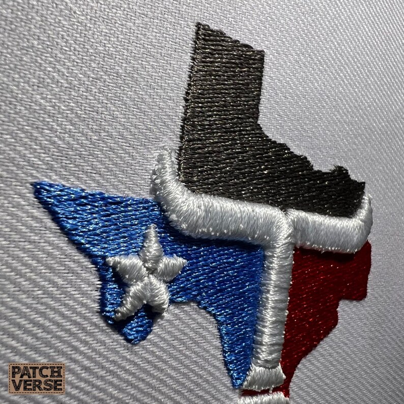 Texas 3D Puff Embroidery Machine Design File for Caps, Trendy ...