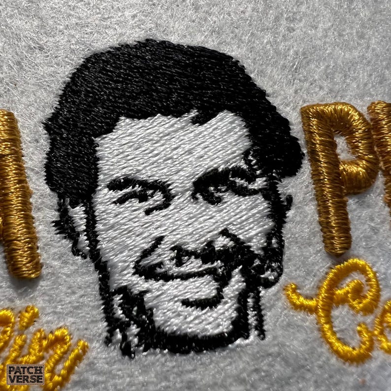 Gangster Quote 3D Puff Embroidery Design File for Caps, Embroidery Saying PES, Custom Embroidery ...