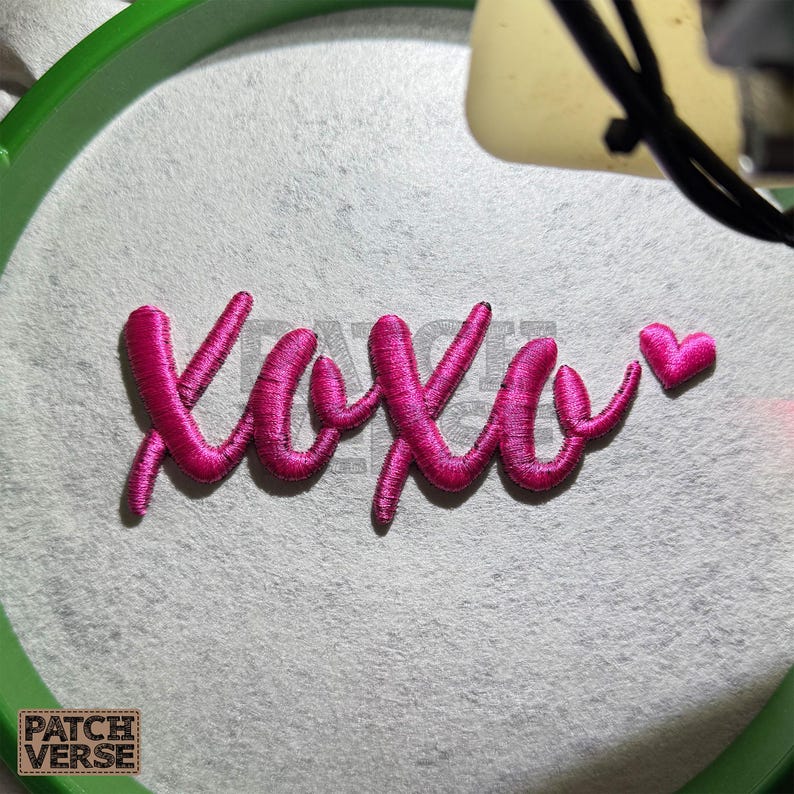 XOXO 3D Puff Embroidery Machine File for Hats, Valentine Love Cap ...