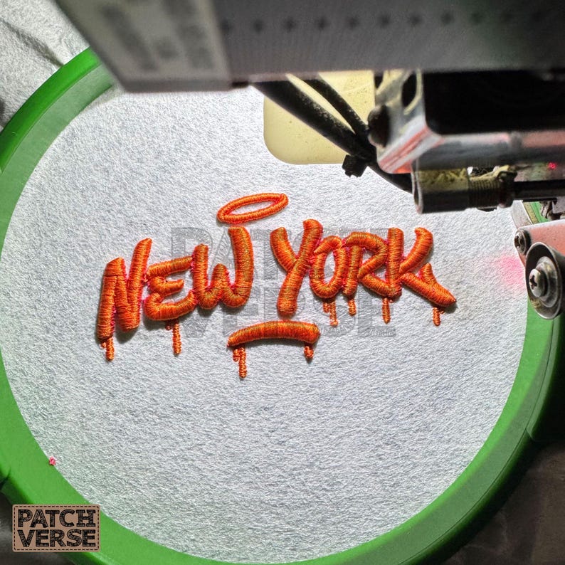 New York 3D Embroidery Machine Design File for Hats, Street Style ...