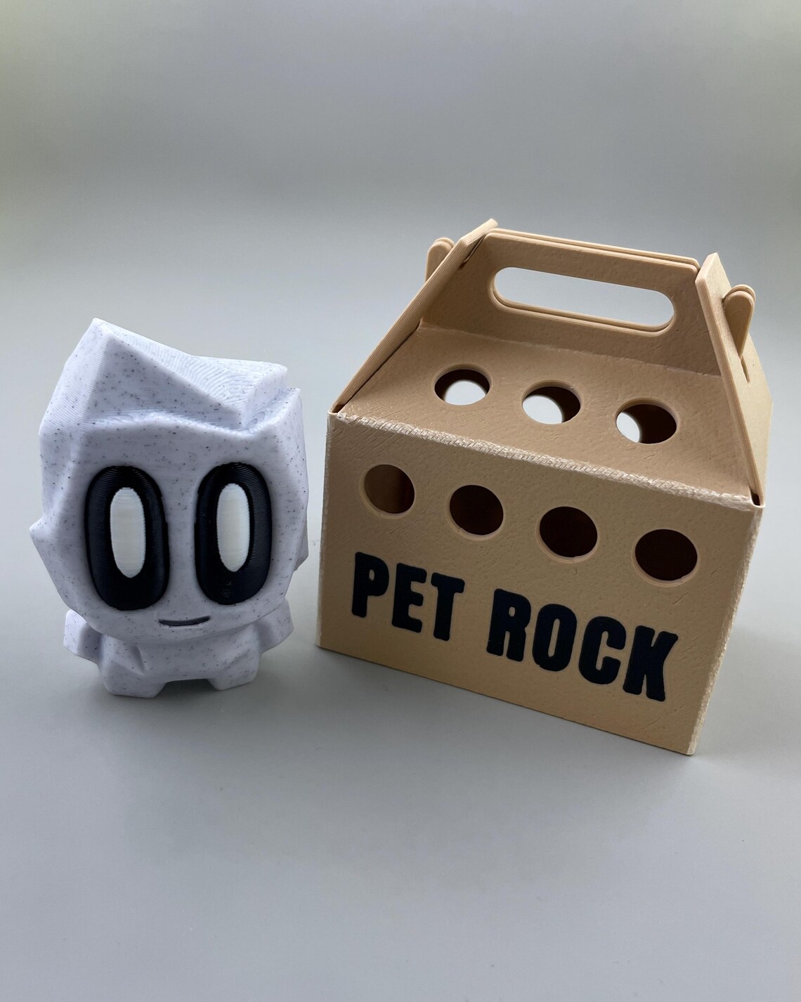 3D Printed Blob Lab Pet Rock: Collectible Desk Toy With Container - Etsy