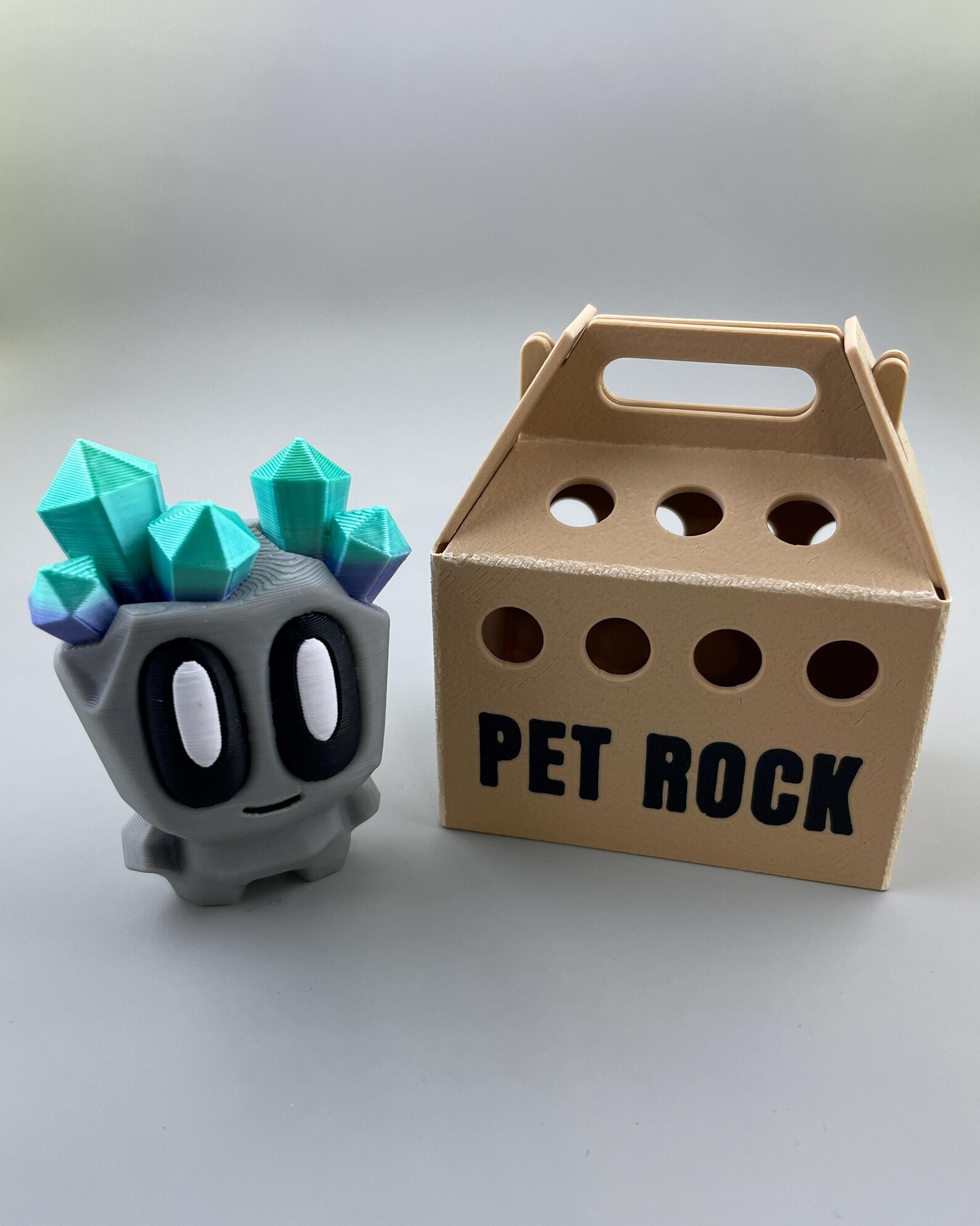 3D Printed Blob Lab Pet Rock: Collectible Desk Toy With Container - Etsy