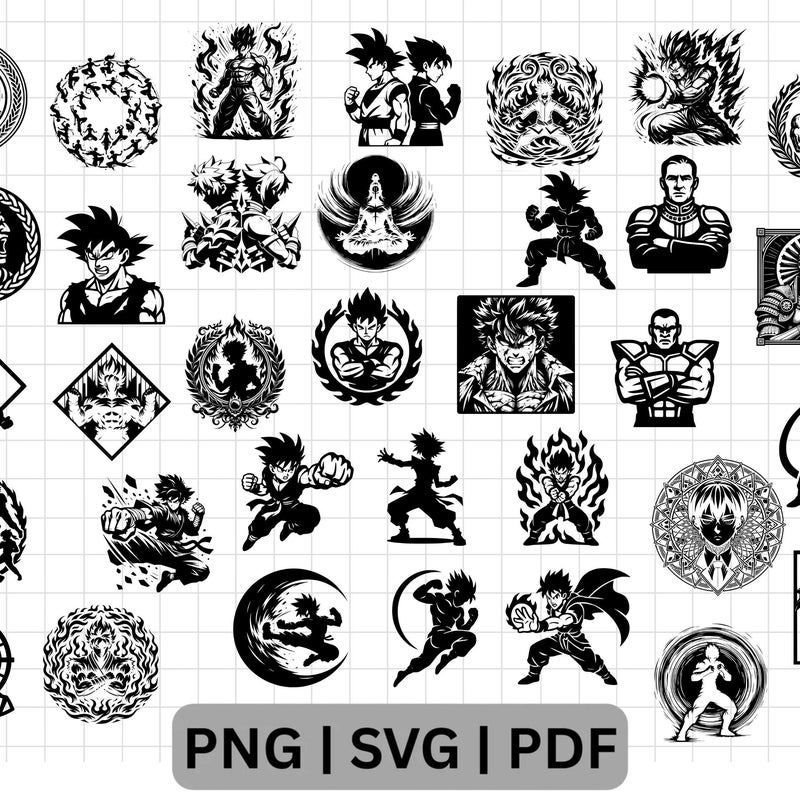 Dragonball Anime Cards - Etsy