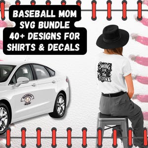 Baseball Mom SVG Bundle | 45 Designs for Shirts, Decals and Tumblers ...