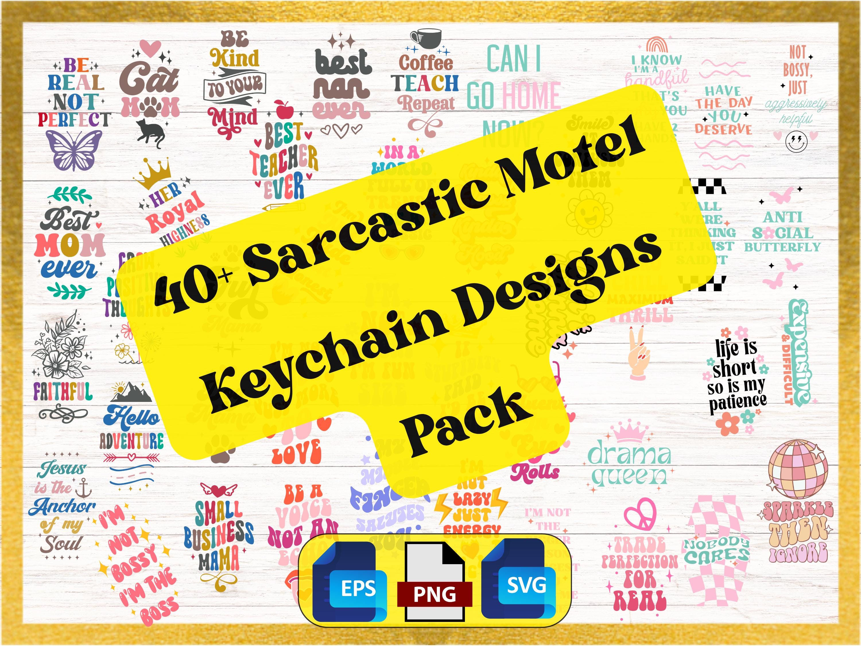 Motel Keychain SVG & PNG - Retro Sarcastic Motel Keychains Design: Svgs ...
