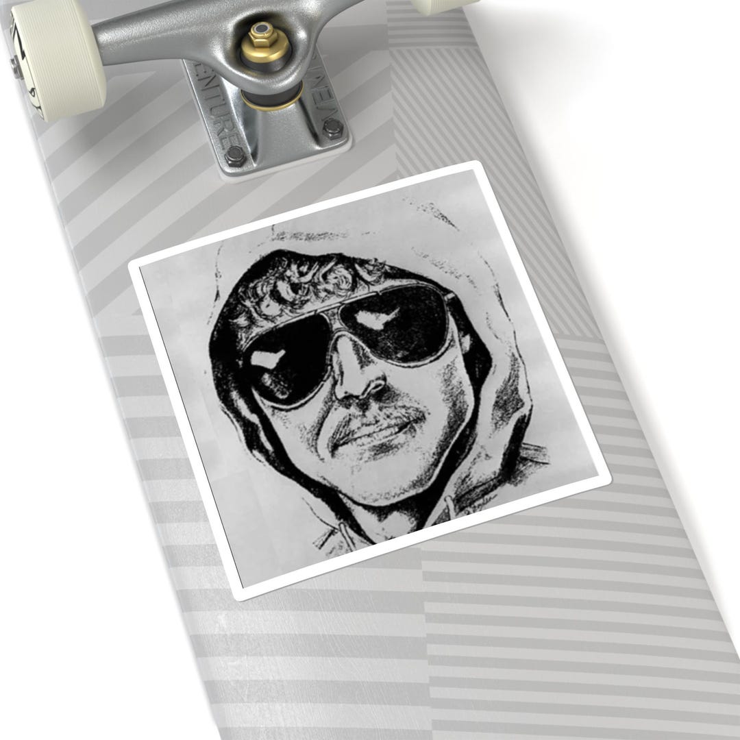 Square Ted Kaczynski Sticker, Retro Stickers Vintage Aesthetic, Laptop ...