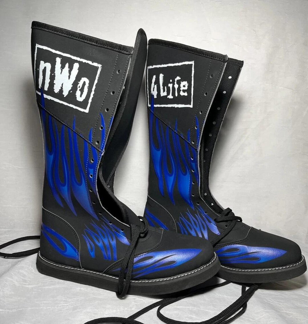 Inspired Hollywood Hulk Hogan Handmade Wrestling Boots NWO 4life Gift ...