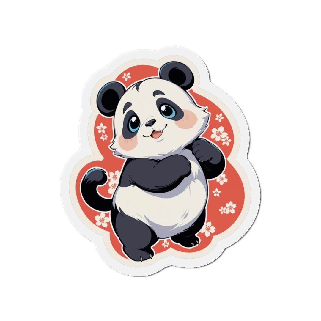Adorable Panda Die-cut Magnets Cute Home Decor, Fridge Magnets, Gift ...