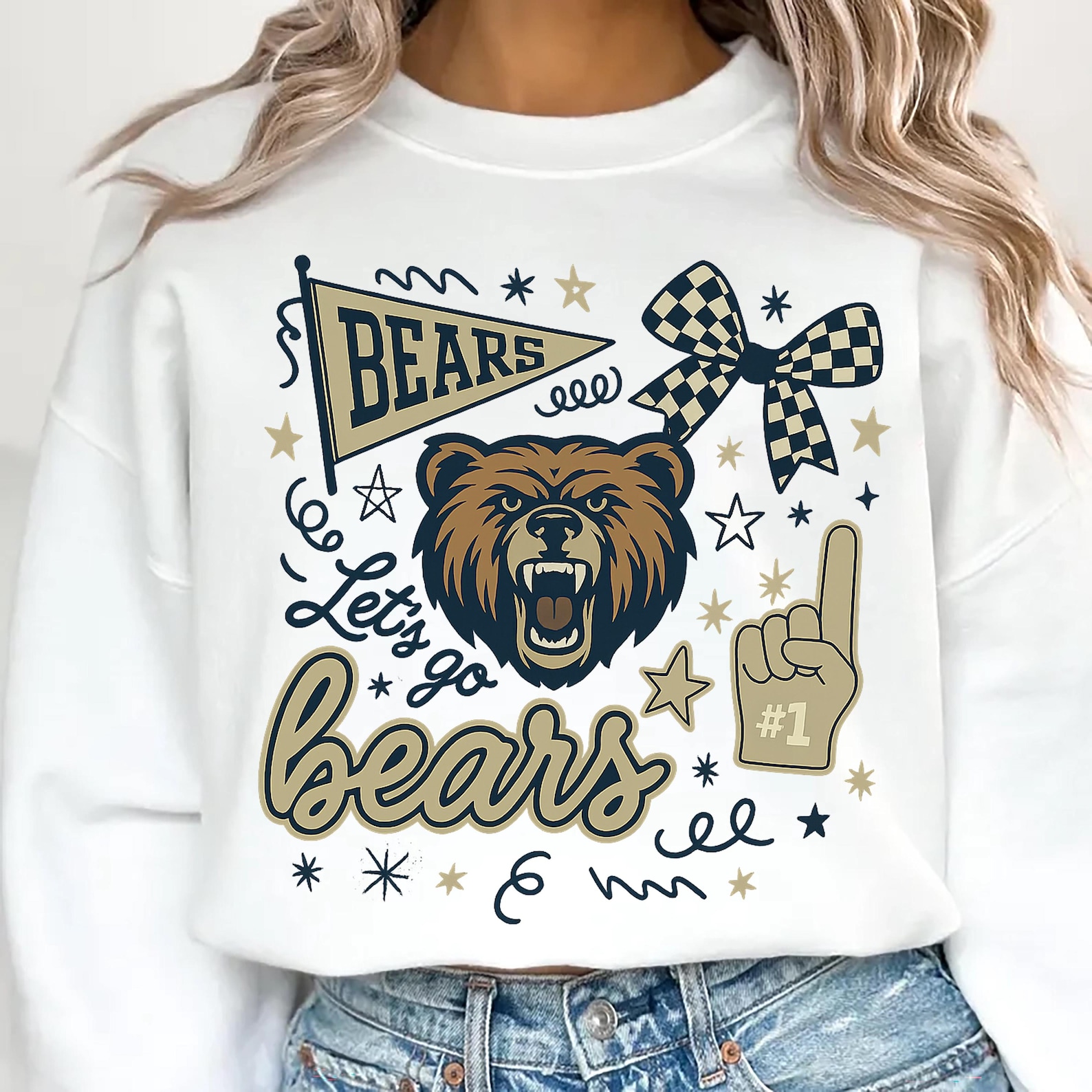 Mascot PNG, Bears Doodle Shirt Design - Vegas Gold, Mascot School ...