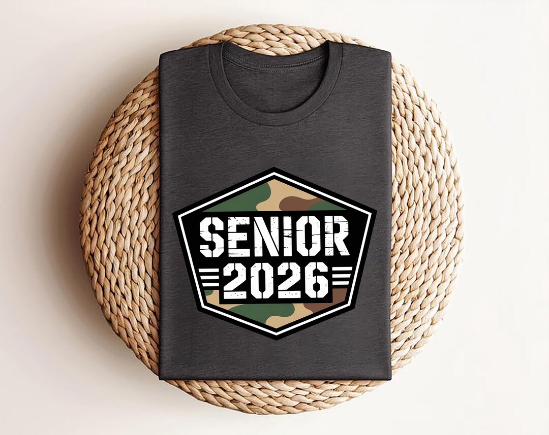 Senior 2026 Old School Camo PNG, Class of 2026 Shirt Png, Graduation ...