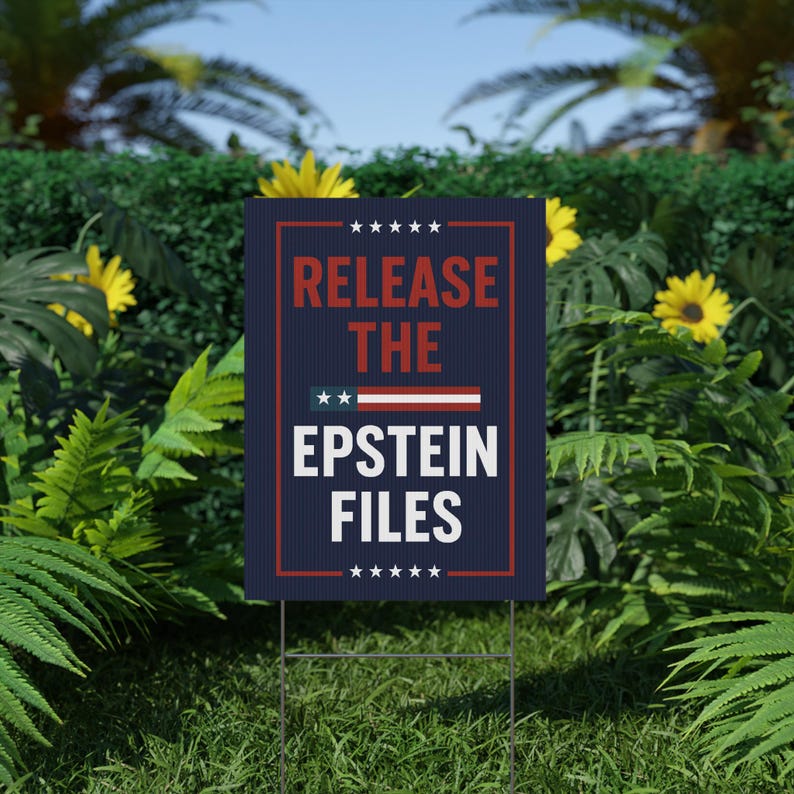 Release Epstein Files Protest Sign PRINTABLE, Trump Epstein Besties ...