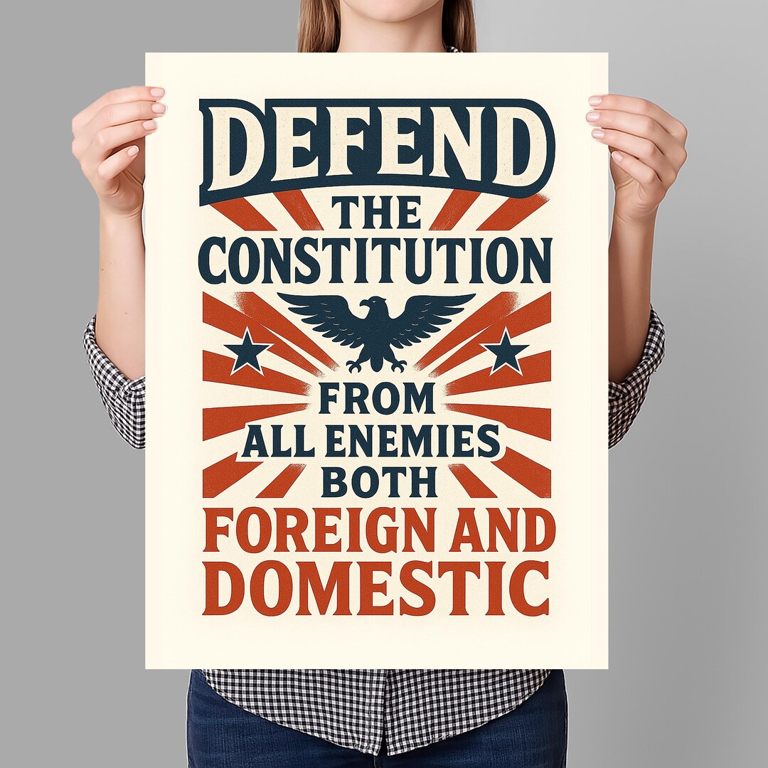 Defend the Constitution Protest Sign PRINTABLE, Anti-trump Protest ...