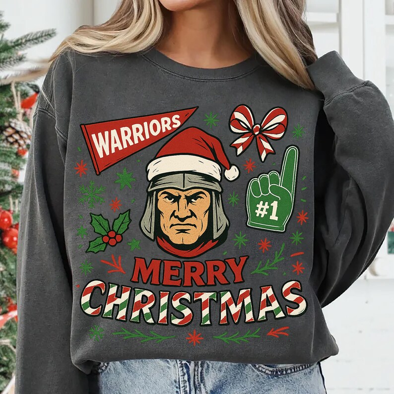 Merry Christmas Warriors PNG, Holiday School Spirit Shirt Design ...