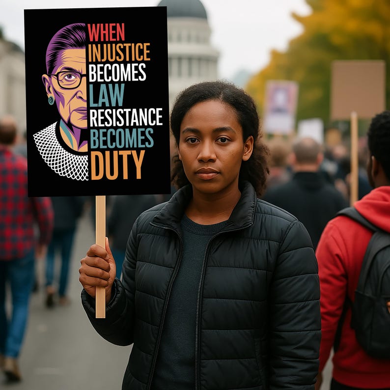 When Injustice Becomes Law Resistance Becomes Duty Sign PRINTABLE, Anti ...
