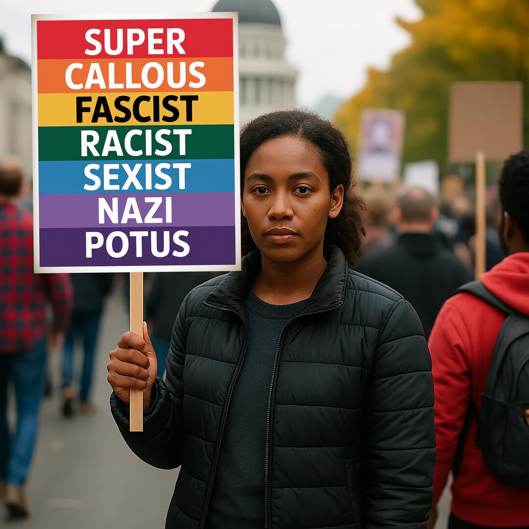 Super Callous Fascist Racist Protest Sign PRINTABLE, Anti-trump Protest ...