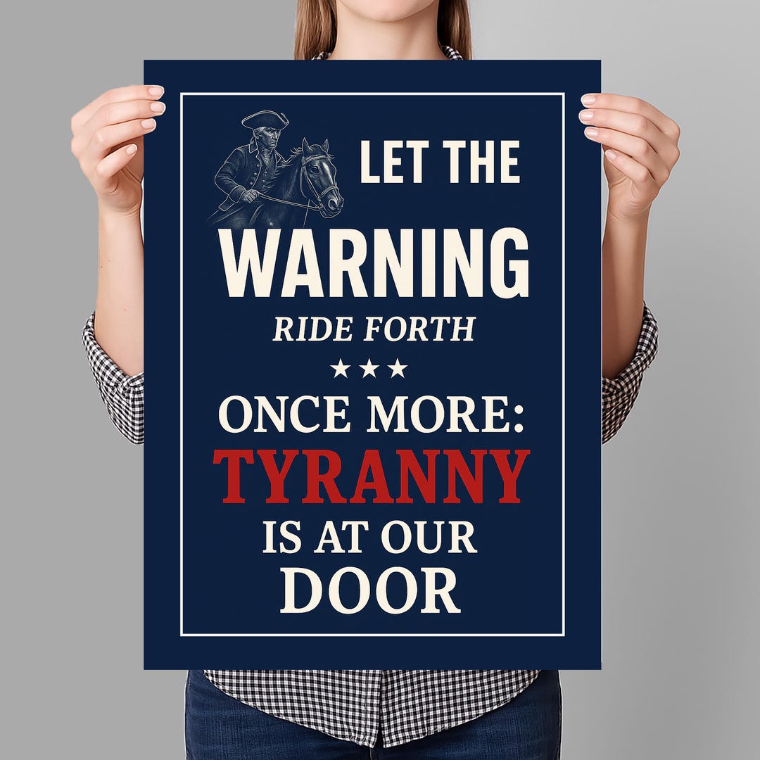 Tyranny Warning Resist Protest Sign PRINTABLE, Anti-trump Protest ...