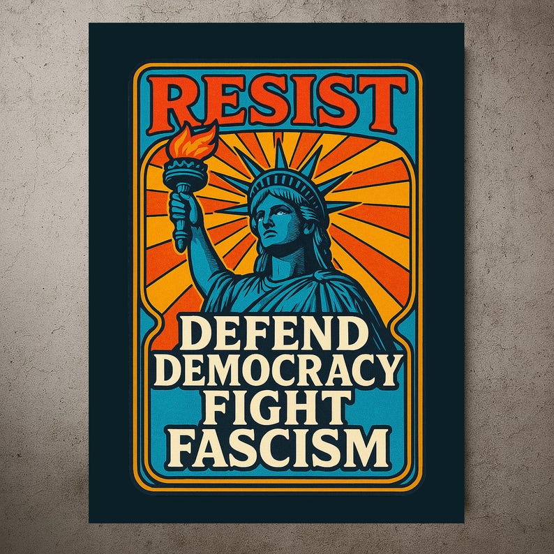 Resistance Nope to Fascism Protest Sign PRINTABLE, Anti-trump Protest ...