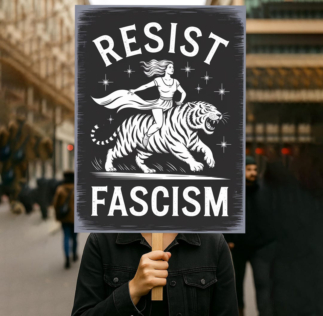 Resistance Nope to Fascism Protest Sign PRINTABLE, Anti-trump Anti ...