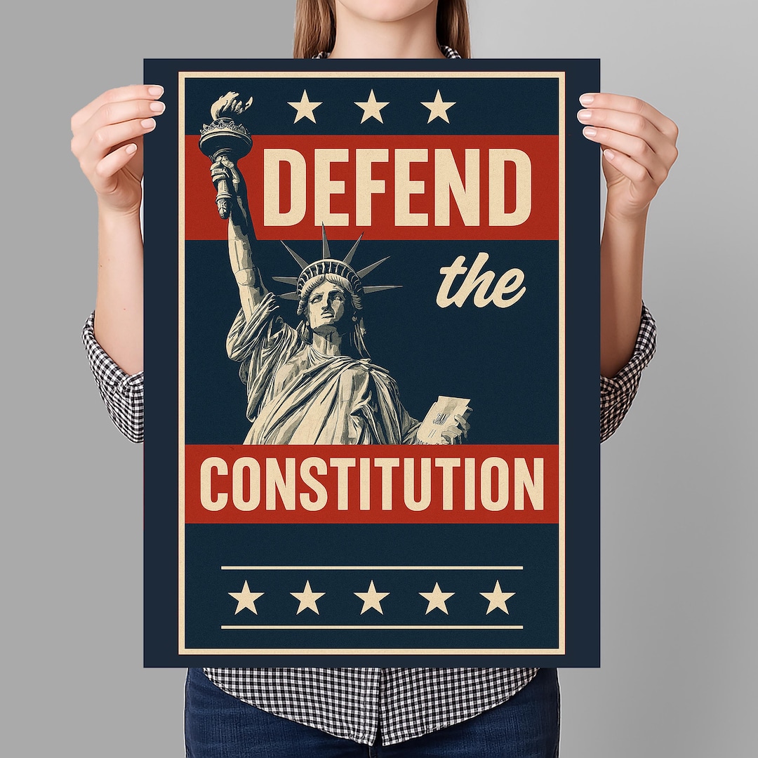 Defend the Constitution Protest Sign PRINTABLE, Anti-trump Protest ...