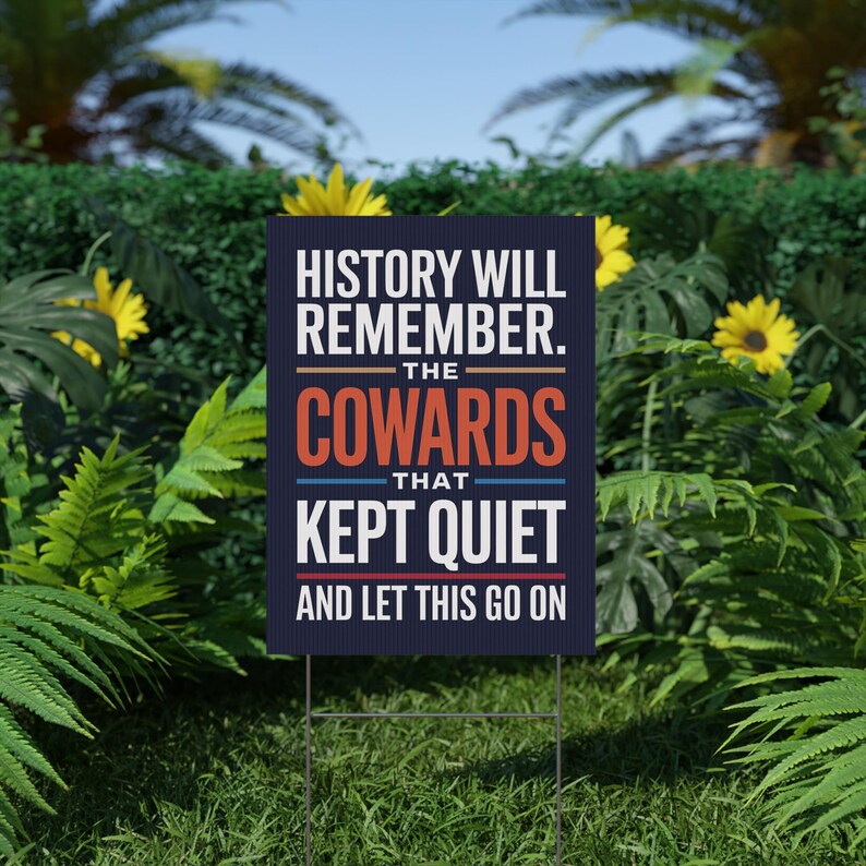 History Will Remember Protest Sign PRINTABLE, Anti-trump Protest Poster ...