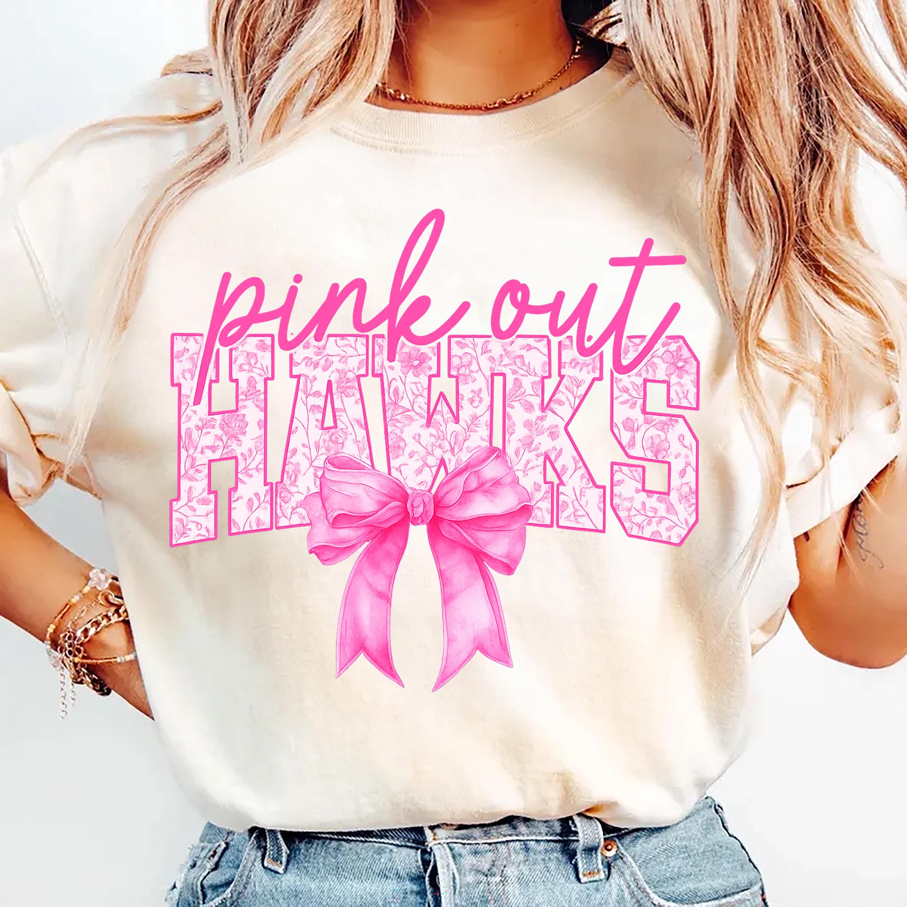 Mascot PNG, Pink Out Hawks Shirt Design, Breast Cancer Awareness ...