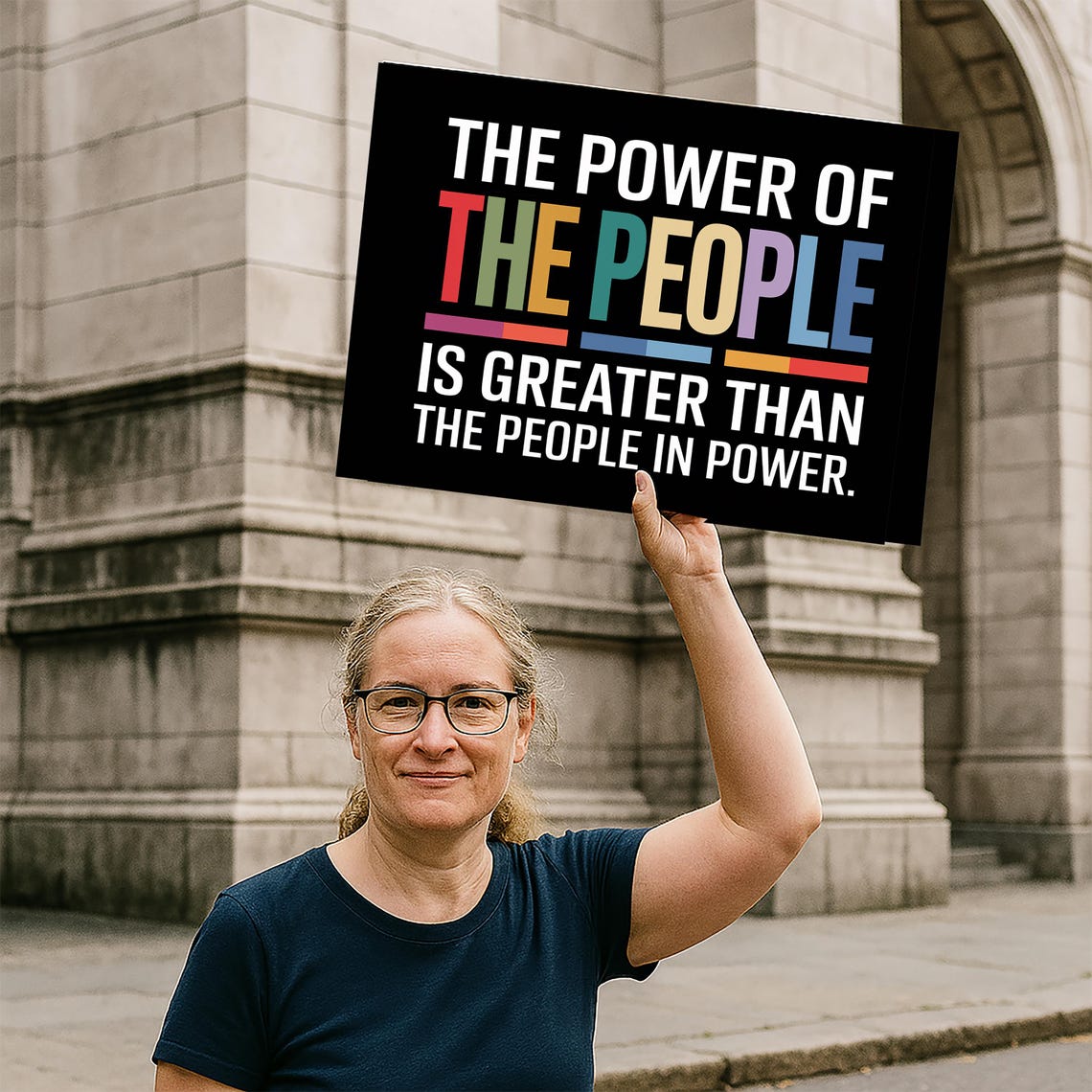 Power of the People Resist Protest Sign PRINTABLE, Anti-trump Protest ...