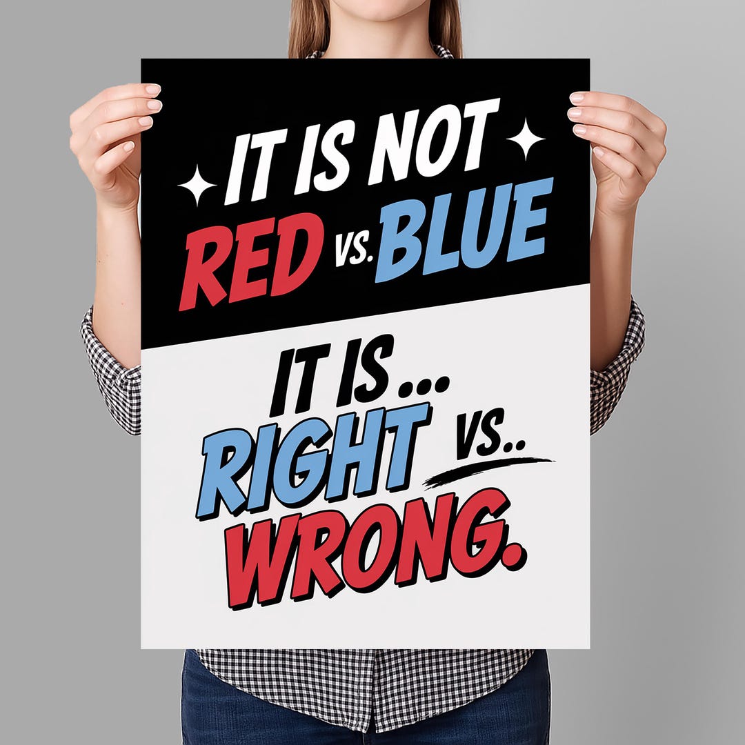 Right Vs Wrong Resist Fascist Protest Sign PRINTABLE, Anti-trump ...
