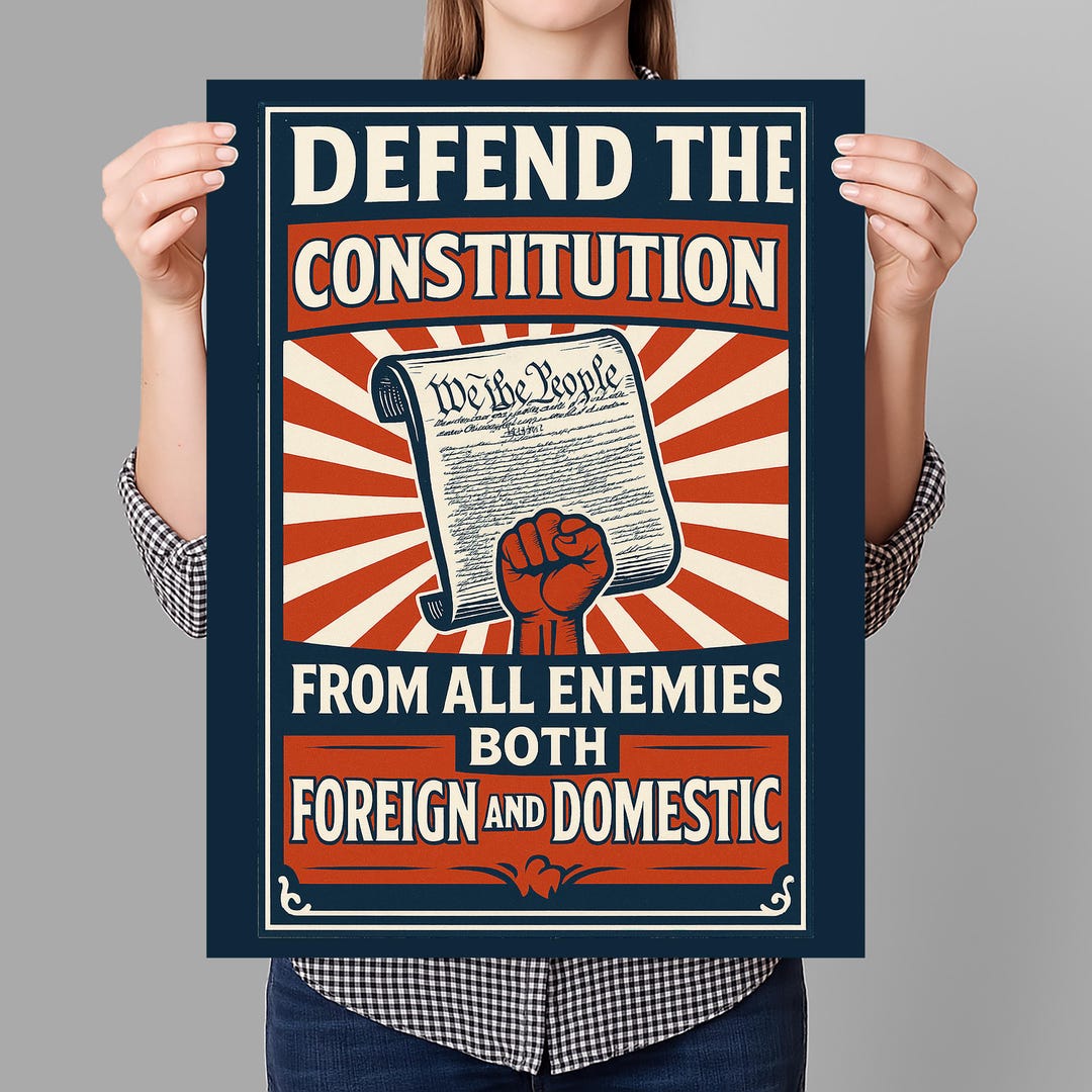 Defend the Constitution Protest Sign PRINTABLE, Anti-trump Protest ...