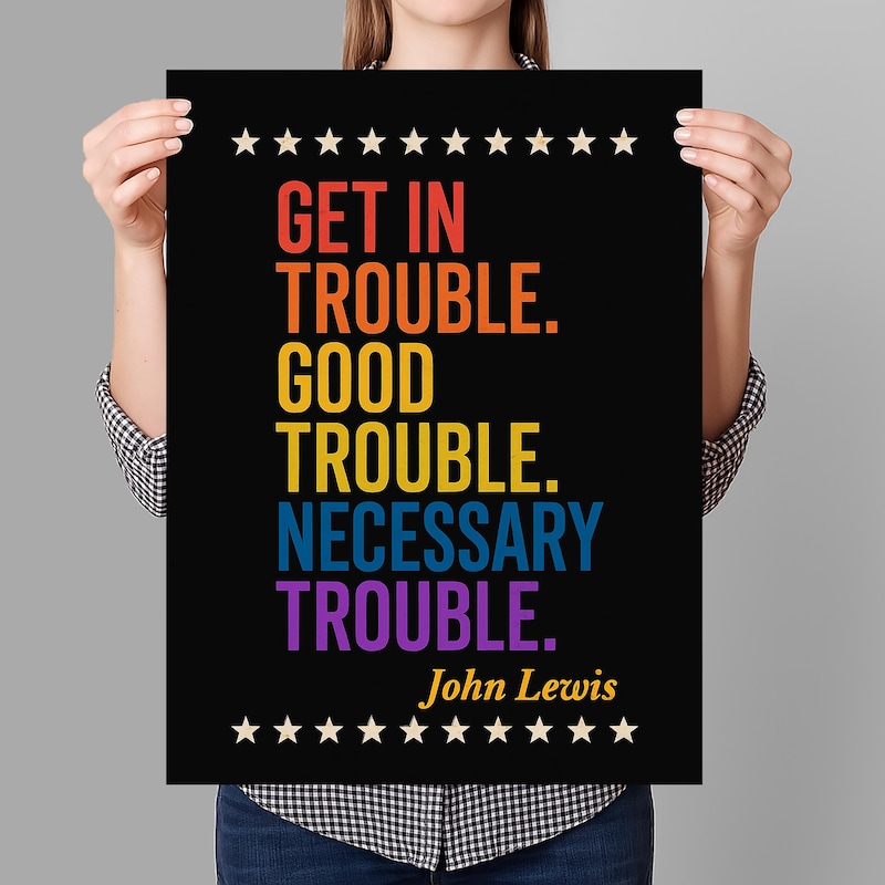 Good Trouble Sign - Etsy