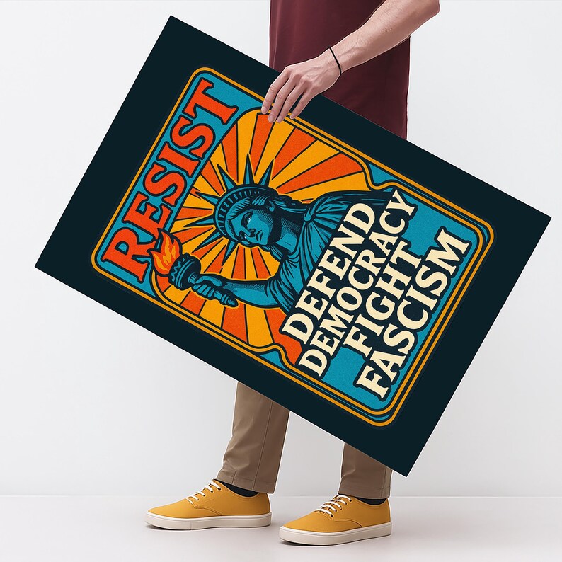 Resistance Nope to Fascism Protest Sign PRINTABLE, Anti-trump Protest ...