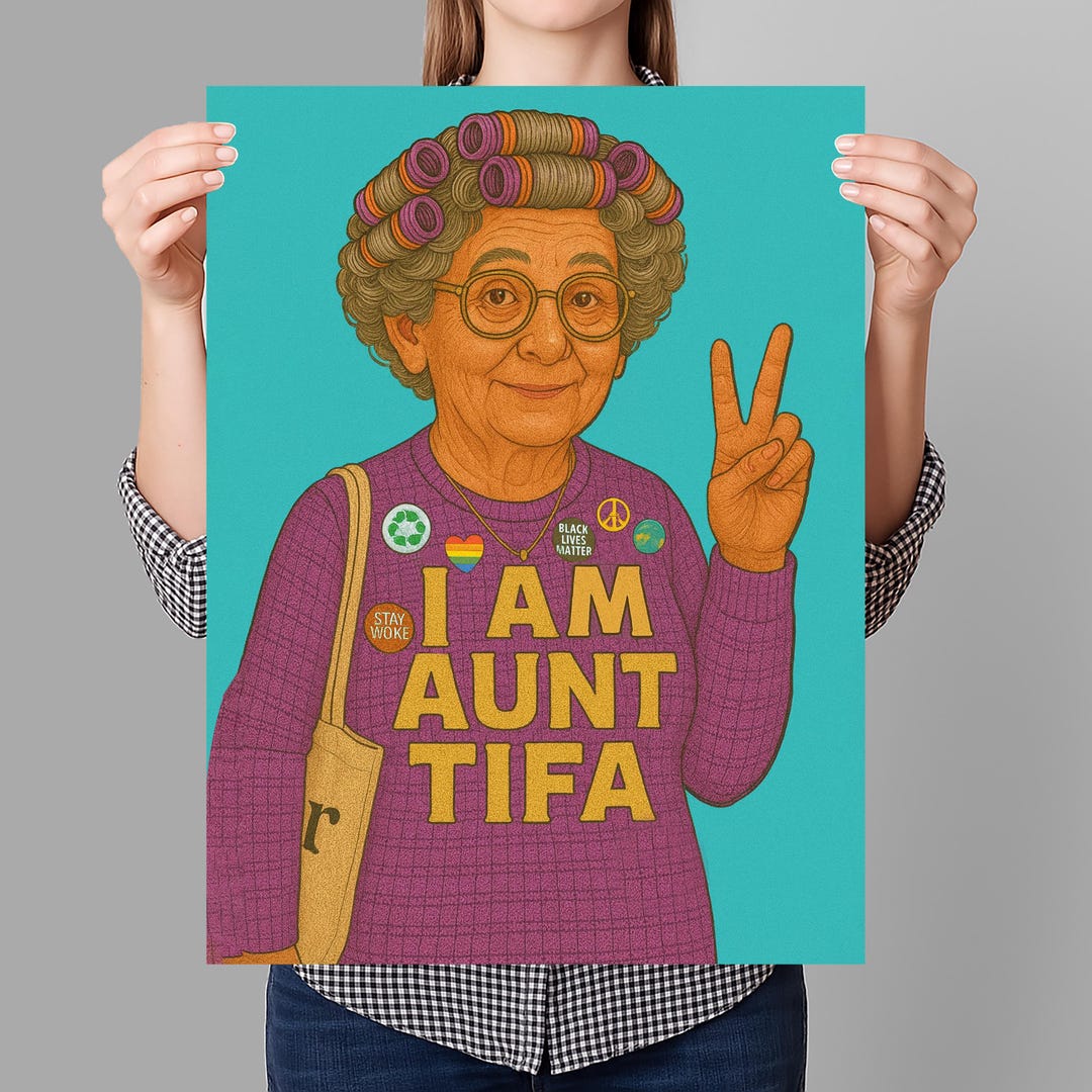 No Kings Protest Sign PRINTABLE, AUNT TIFA, Anti-trump, Antifa Resist ...
