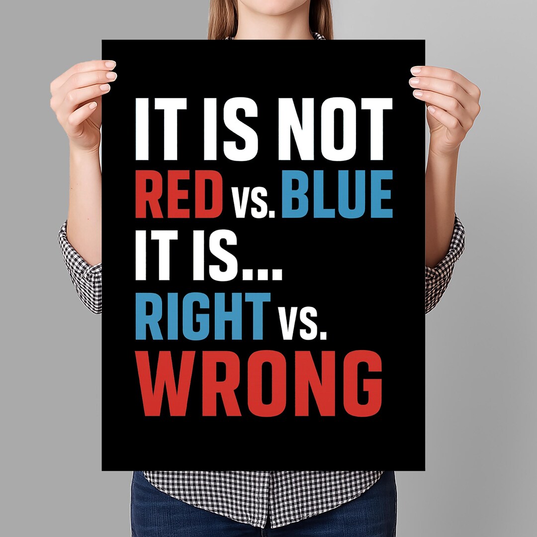 Right Vs Wrong Resist Fascist Protest Sign PRINTABLE, Anti-trump ...