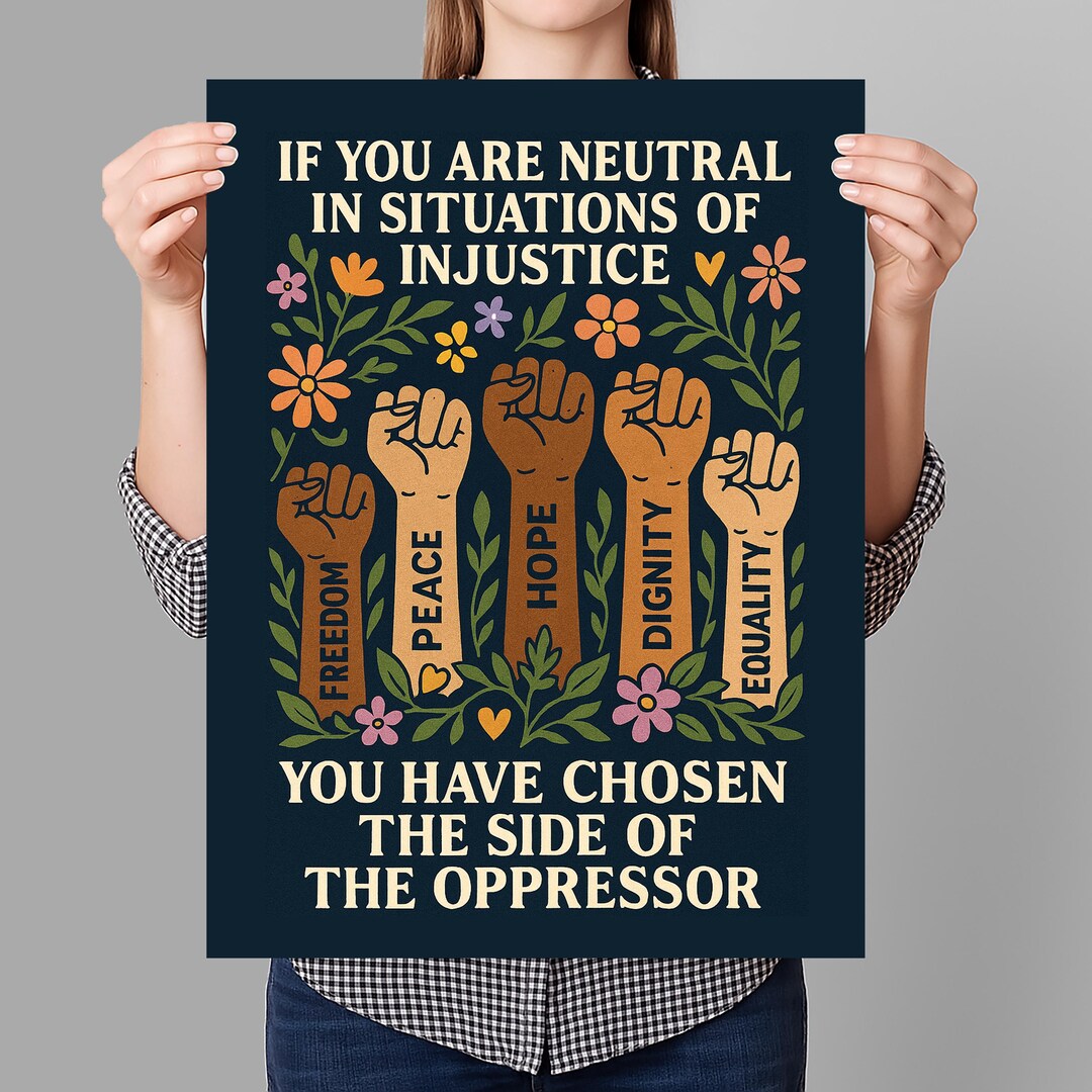 If You Are Neutral Resist Protest Sign PRINTABLE, Anti-trump Protest ...