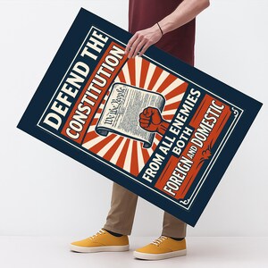 Defend the Constitution Protest Sign PRINTABLE, Anti-trump Protest ...