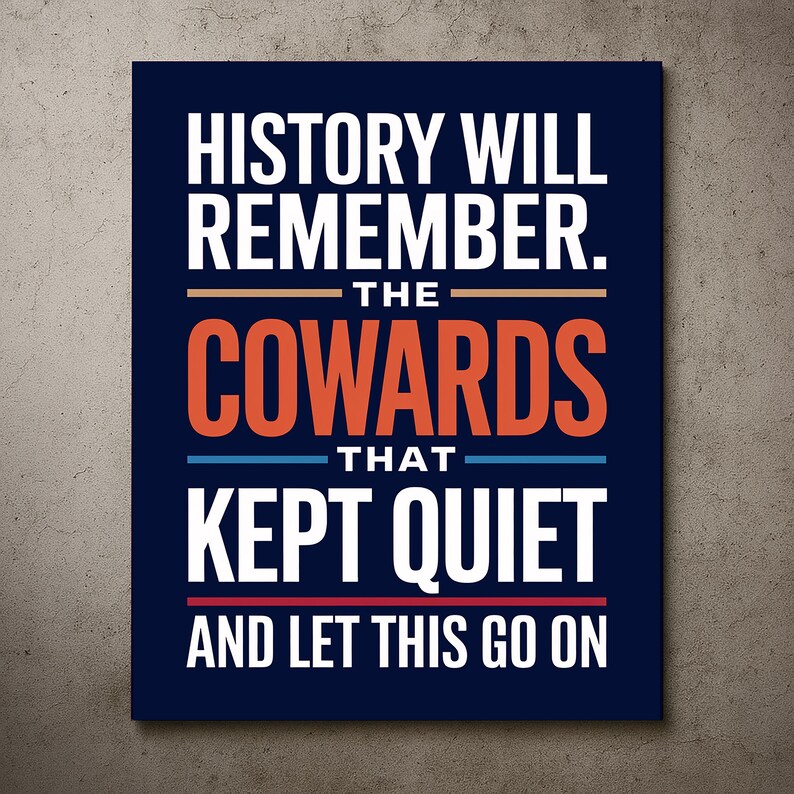 History Will Remember Protest Sign PRINTABLE, Anti-trump Protest Poster ...
