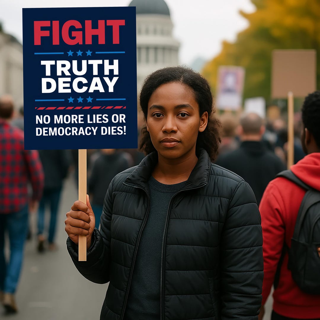 Fight Truth Decay Protest Sign PRINTABLE, No More Lies Anti-trump ...