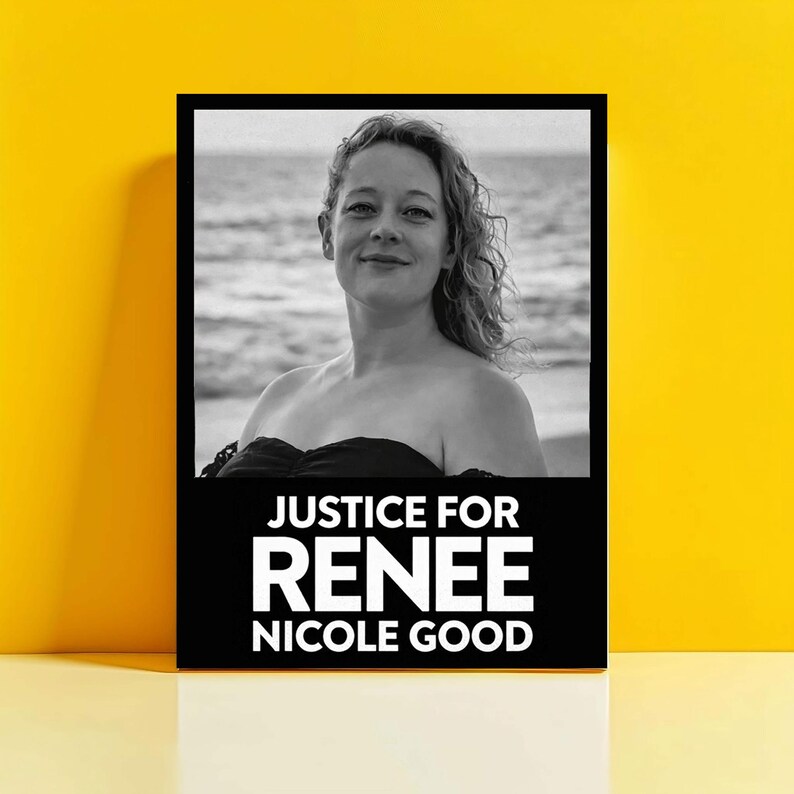 Justice for Renee Good Protest Sign PRINTABLE, Anti-trump, Abolish ICE ...