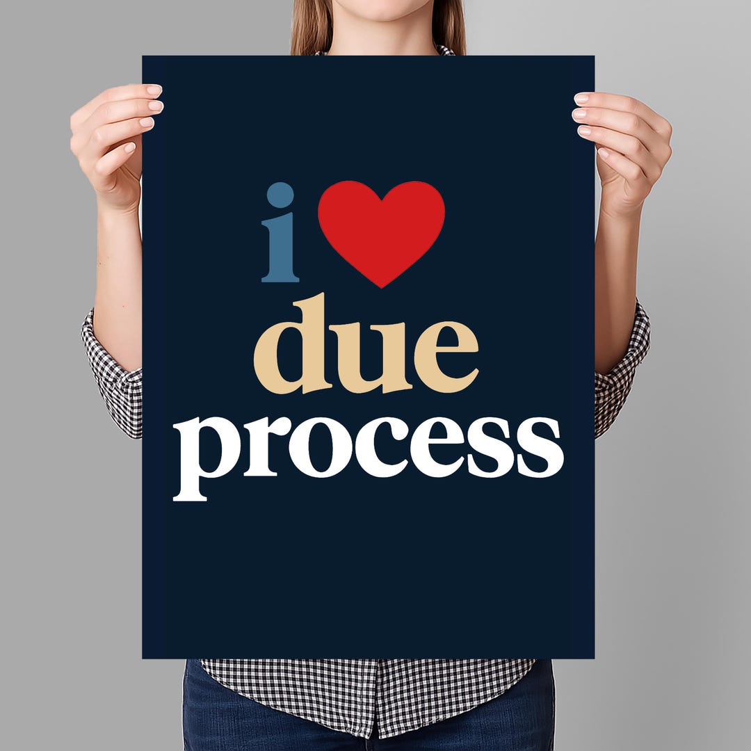 I Love Due Process Resist Protest Sign PRINTABLE, Anti-trump Protest ...